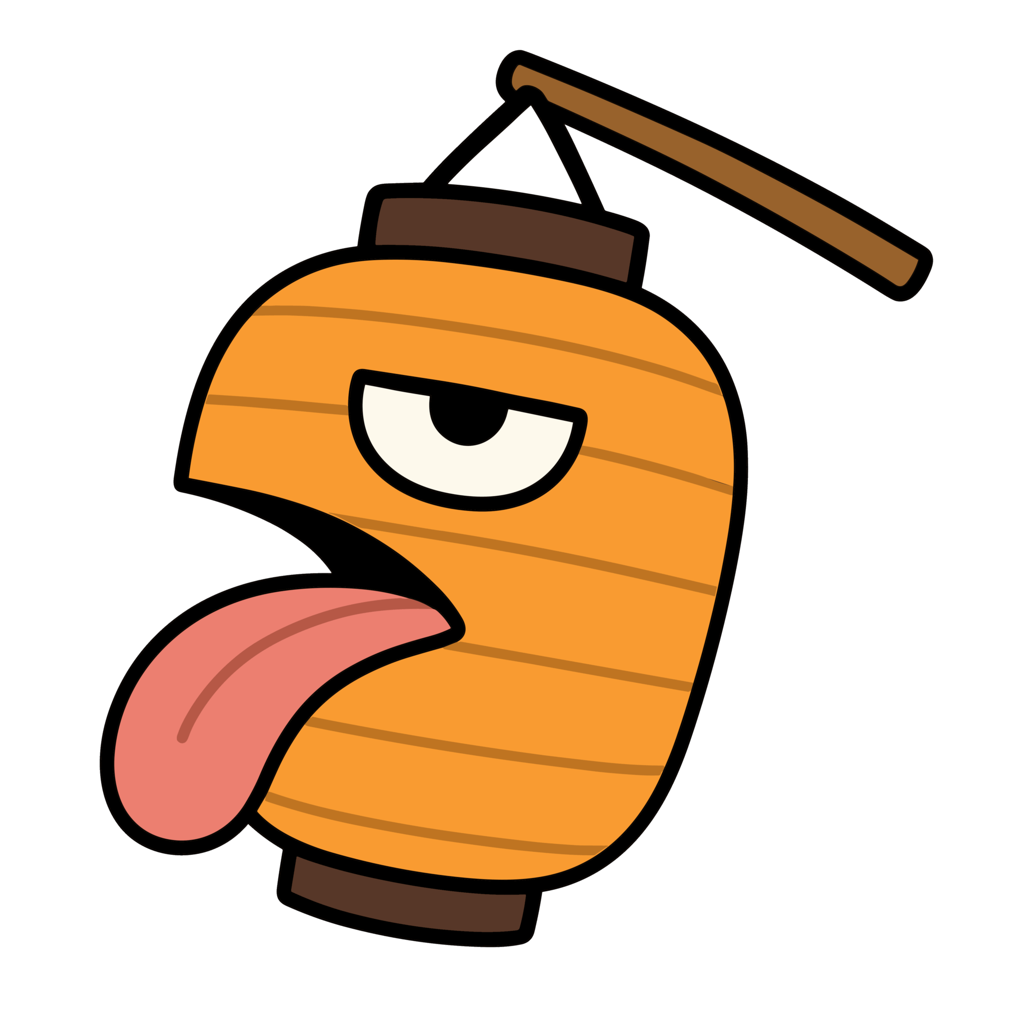 ゆるかわいい『のっぺらぼうの妖怪』イラスト